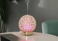 China 100ML Crystal Glass Ball Aromatherapy Machine Ultrasonic Humidifier Silent Home Office Silent Incense Diffuser for sale