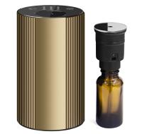 China Ultra Quiet Aluminum Alloy Aromatherapy Waterless Essential Oil Car Diffuser Nebulizer for sale