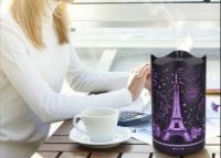 China Creative Tower Fireworks Aromatherapy Humidifier 7 Color Lamp Home Aromatherapy Machine Timing Atomization for sale