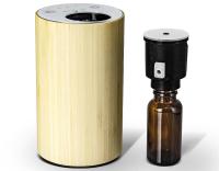 China 2000mah Lithium Battery USB Charging Car Aroma Diffuser Portable Bamboo Wood Car Diffuser for sale