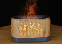 China 5V USB Essential Oil Wood Aroma Diffuser Hollow Lavender Flame Aroma Humidifier for sale