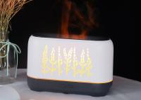 China 5V USB Essential Oil Wood Aroma Diffuser Hollow Lavender Flame Aroma Humidifier for sale