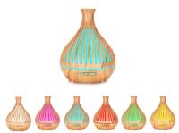 China Wood Grain Ultrasonic Essential Oil Diffuser 400ML Aromatherapy Humidifier for sale