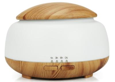 China Wood Grain Bamboo Table Ultrasonic Air Humidifier Night Light Room Essential Oil Diffuser for sale