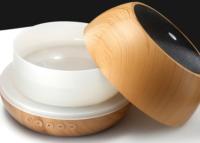China 1000ML Home Wood Portable Mist Lantern Led Light Silent Aromatherapy Machine for sale