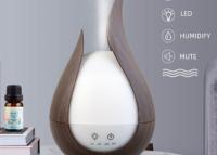 China Wood Grain Aroma Diffuser Colorful Night Light Air Purifying Essential Oi for sale