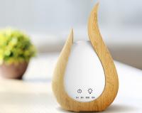 China Wood Grain Aroma Diffuser Colorful Night Light Air Purifying Essential Oi for sale