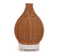 China 100ml Emulated Rattan Hollow Household Ultrasonic Aroma Diffuser Humidifier for sale