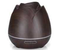 China 400ML Household Ultrasonic Wood Grain Rose Aroma Diffuser Humidifier Atomizer for sale