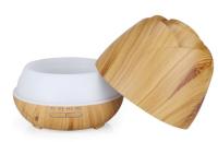 China 400ML Household Ultrasonic Wood Grain Rose Aroma Diffuser Humidifier Atomizer for sale