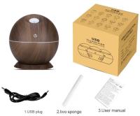 China 130ml Creative Wooden USB Portable Mini Colorful Cool Mist Car Humidifier for sale
