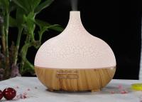 China 400Ml Ultrasonic Cool Mist Humidifier Electric Aroma Diffuser With 7 Led Color Crack Aroma Diffuser for sale