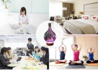 China 3D Multi Color Aromatherapy Night Light Glass Ultrasonic Fireworks 5V Aromatherapy Machine for sale