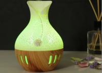 China 130ml Humidifier Oil Diffuser Ultrasonic Aroma Diffuser Wood Grain Mini Humidifier for sale