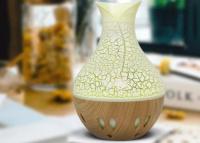China 130ml Humidifier Oil Diffuser Ultrasonic Aroma Diffuser Wood Grain Mini Humidifier for sale