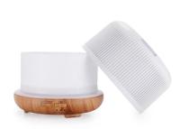 China Hollow Wood Aroma Diffuser 300ml Wood Grain Cool Mist Essential Oil Diffuser for sale