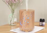 China Hollow Star Moon Design Wood Essential Oil Cool Mist Air Scent Diffuser Machine for sale
