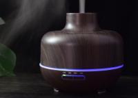 China Wood Grain Ultrasonic Aromatherapy Machine Interval Breathing Lamp Air Humidifier for sale