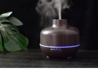 China Wood Grain Ultrasonic Aromatherapy Machine Interval Breathing Lamp Air Humidifier for sale