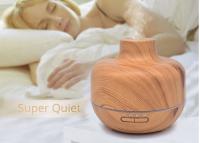 China Wood Grain Ultrasonic Aromatherapy Machine Interval Breathing Lamp Air Humidifier for sale