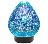 China Electric Ultrasonic 3D Glass Diffuser Essential Oil Cool Mist Humidifier Fragrance for sale