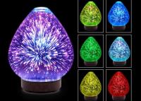 China Electric Ultrasonic 3D Glass Diffuser Essential Oil Cool Mist Humidifier Fragrance for sale