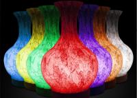 China 100ml Household Vase Aromatherapy Humidifier Colorful Light Glass Aroma Diffuser for sale