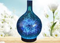 China 3D Firework Glass Cover Humidifier Ultrasonic Air Aroma Difuser Essential Oil Diffuser for sale