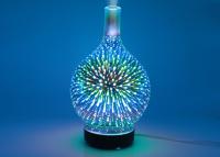 China 3D Firework Glass Cover Humidifier Ultrasonic Air Aroma Difuser Essential Oil Diffuser for sale