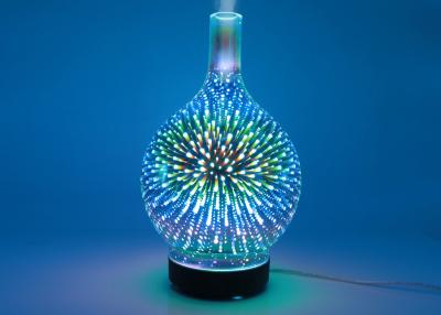 China 3D Firework Glass Cover Humidifier Ultrasonic Air Aroma Difuser Essential Oil Diffuser for sale