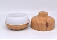 China 400ML Ultrasonic Home Decorative Wood Grain Essential Oils Humidifier For Living Room for sale