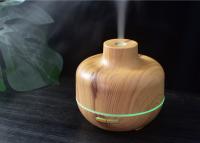 China 400ML Ultrasonic Home Decorative Wood Grain Essential Oils Humidifier For Living Room for sale