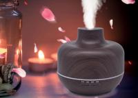 China 400ML Ultrasonic Home Decorative Wood Grain Essential Oils Humidifier For Living Room for sale