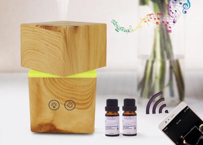 China 200ml Mini Automatic Oil Diffuser Humidifier Shallow Wood Grain for sale