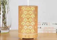 China 200ml Home Wood Grain Sunflower Lantern Ultrasonic Essential Oil Spray Humidifier for sale