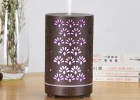 China 200ml Home Wood Grain Sunflower Lantern Ultrasonic Essential Oil Spray Humidifier for sale