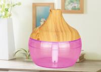China 300ML USB Air Humidifier Aroma Diffuser Wood Grain Oil Mini Sprayer Humidifier 7 LED Light for sale