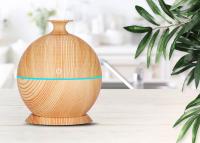 China 130ML Wood Grain Ultrasonic USB Air Humidifier Diffuser Aromatherapy With 7 Color Led Light for sale