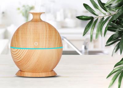 China 130ML Wood Grain Ultrasonic USB Air Humidifier Diffuser Aromatherapy With 7 Color Led Light for sale