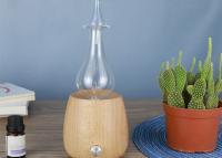 China Real Wood Home Nebulizer Glass Diffuser 70ML Decorative Fagrance Oils Nebulizer for sale