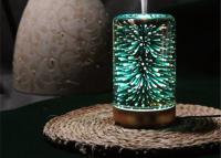 China 3D Glass essential oil Firework pattrens Timer Setting and Auto Shut off for Bedroom quiet humidifier for sale