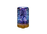 China 3D Glass essential oil Firework pattrens Timer Setting and Auto Shut off for Bedroom quiet humidifier for sale