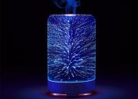 China 3D Glass essential oil Firework pattrens Timer Setting and Auto Shut off for Bedroom quiet humidifier for sale