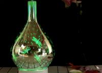 China LED Light Aroma Difuser Ceramic Glass Of Aromatherapy Essential Oil Diffuser Ultrasonic Humidifier for sale