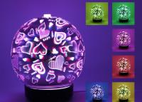 China 100ml Glass Diffuser 7 color light exquisite glass ball shape household aro matherapy machine for sale