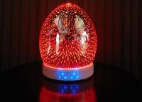 China 100ml  ultrasonic essential oil aroma diffuser hybrid humidifier with 3d effect glass shell for sale