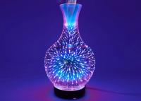 China Remote Humidification 3D Firework Glass Essential Oil Aroma Diffuser 7 LED Color Night Light for sale