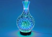 China Remote Humidification 3D Firework Glass Essential Oil Aroma Diffuser 7 LED Color Night Light for sale