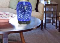 China 100ml 3D Glass Air Humidifier Purifier Aroma Diffuser Luminous Bedside Lamp Ambient Light for sale