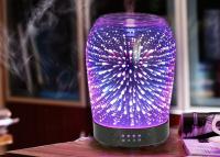 China 100ml 3D Glass Air Humidifier Purifier Aroma Diffuser Luminous Bedside Lamp Ambient Light for sale